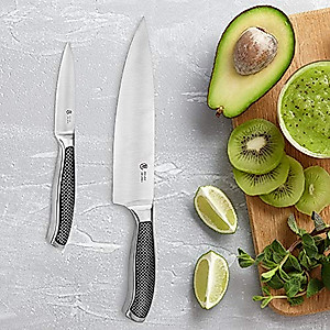 AIDEA Chef Knife - Professional Chef Knife-8 Inch, Japanese Steel, Military Grade & Micarta Handle, Ultra-sharp Kitchen Knife, Ideal for Home & Restaurant