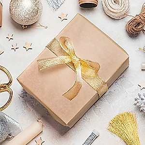 CHRORINE 60 Sheets Kraft Tissue Paper Bulk Brown Wrapping Paper Art Paper Crafts for DIY Project Birthday Holiday Crafts Decor