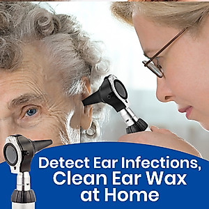 Zyrev 2 in 1 Otoscope Oph Set - Perfect for Nursing & Medical Students with Carry Case, Sight Chart & Replacement Ear Speculums