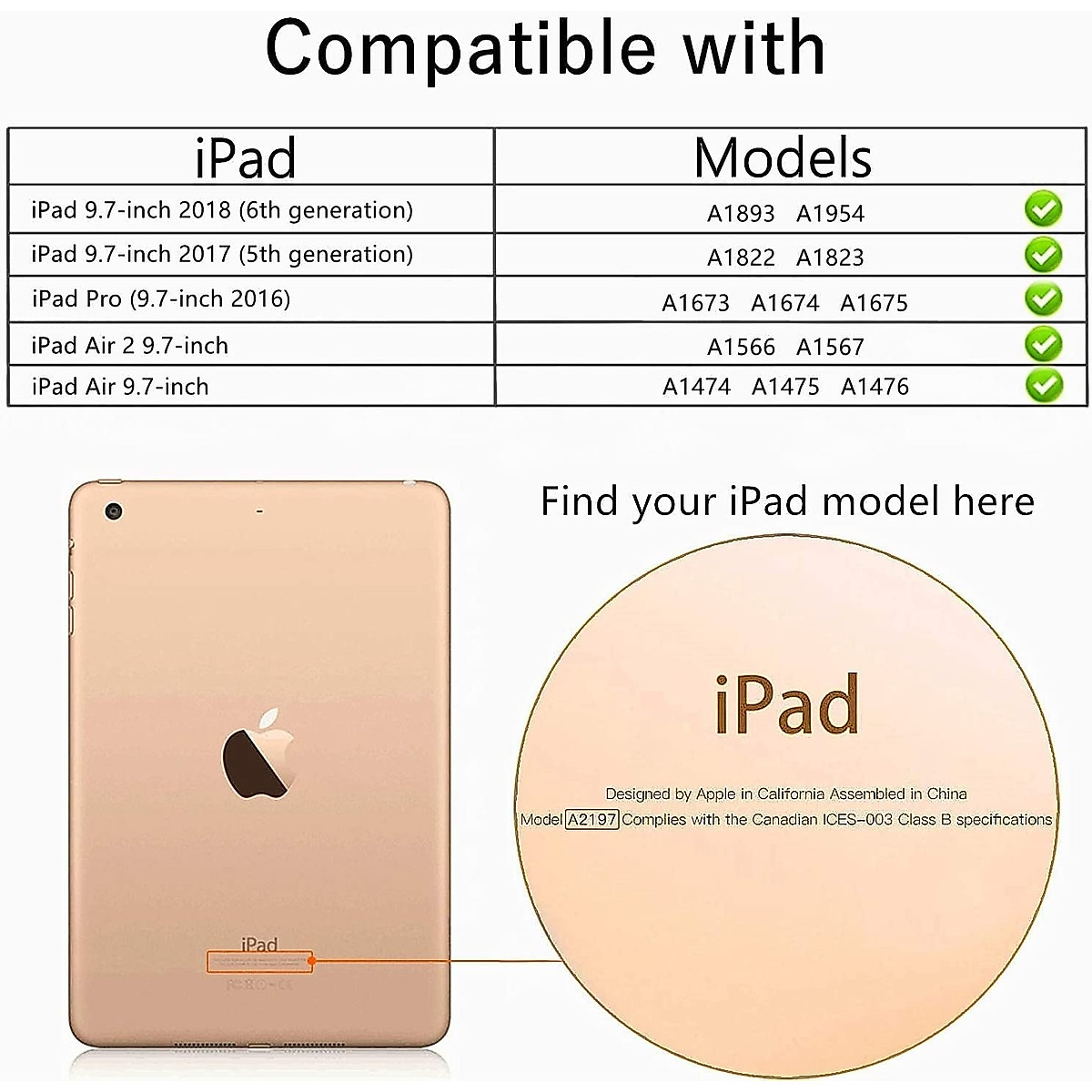 TIRIN iPad 9.7 Kids Case for iPad 6/5th Generation, iPad Air 1 & Air 2 & Pro 9.7 Shockproof Protective Case with Handle Shoulder Strap and Kickstand for iPad 5/6 & iPad Air 1st/2nd Gen 2018/2017, Pink