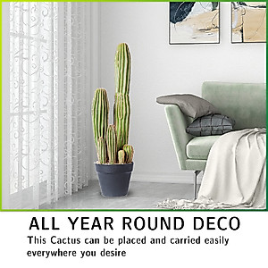 AntHousePlant Artificial Cactus Fake Big Cactus 24 Inch Faux Cacti Plants for Home Garden Office Store Decoration