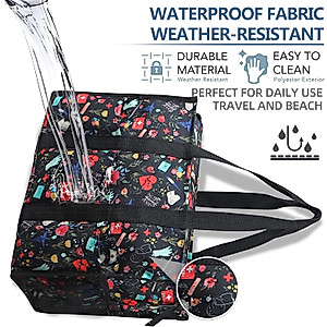 ABAMERICA Nurse Bags for Work Nursing Bag Multiple Pockets Waterproof Organizing Zip Top Clinical Bag for Nursing Students