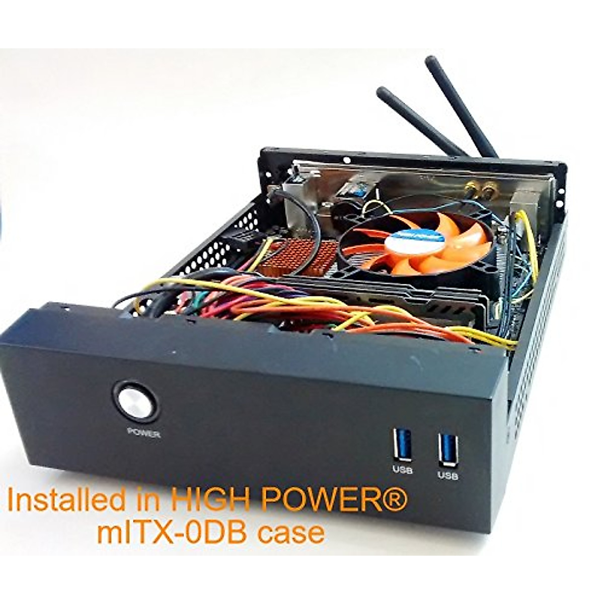 HIGH POWER® LGA-115x-mITX 1U Low-Profile Quiet 80mm Intel LGA 1150 1151 1155 1156 CPU Cooling Fan Mini ITX Micro ATX mITX PC i5 i7 Processor Cooler