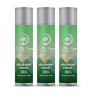Little Moon Essentials Lip Balm (Spearmint Crème, 3 Pack)