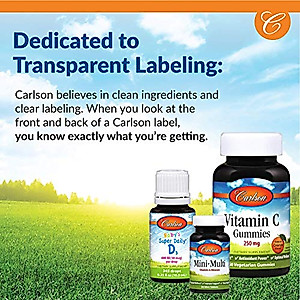 Carlson - ACES, Vitamins A, C, E + Selenium, Cellular Health & Immune Support, Antioxidant, 200 Softgels