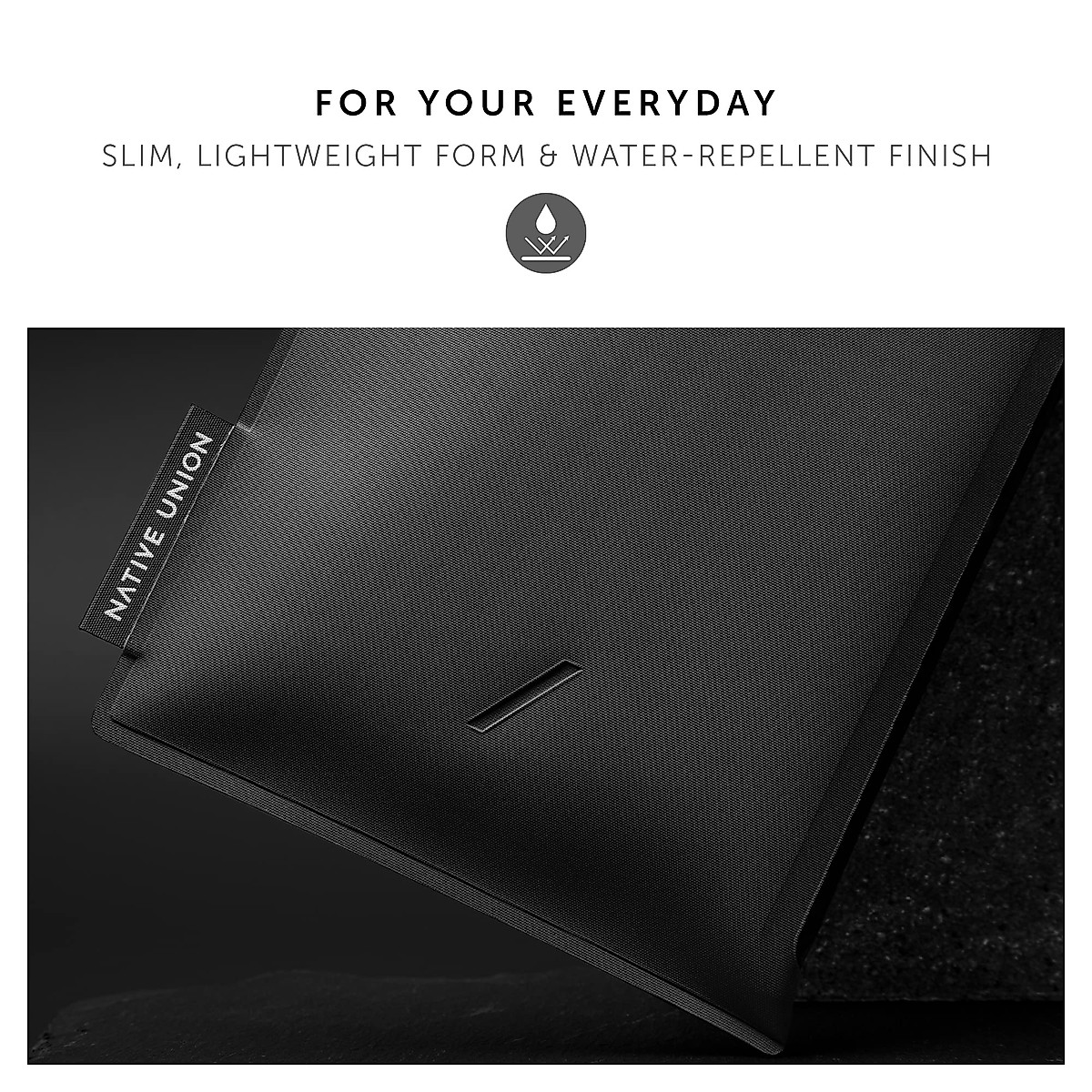 Native Union Sling Tech Carrier – Water-Repellent Adjustable Crossbody Pouch for Phone & Essentials, Stores Cards, Cash, Keys & More – 2 Zippered Compartments with Light Protection (Sand)