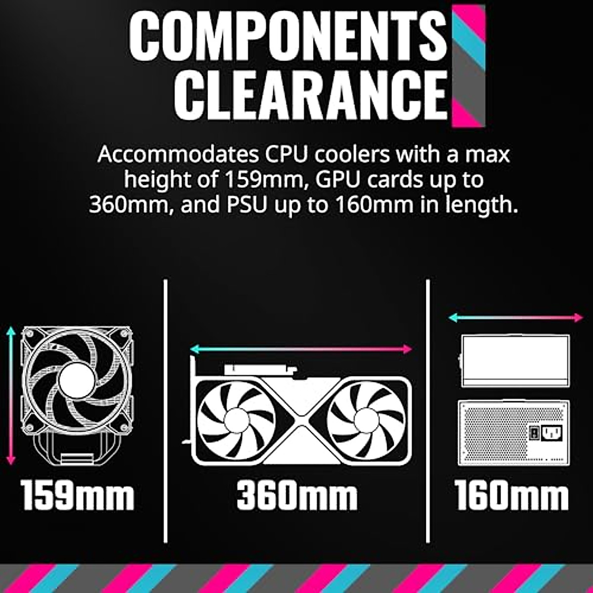 Cooler Master MasterBox Q300L Micro-ATX Tower with Magnetic Design Dust Filter, Transparent Acrylic Side Panel, Adjustable I/O & Fully Ventilated Airflow, Black (MCB-Q300L-KANN-S00)