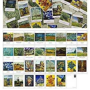 OUSBA Van Gogh Art Postcards - 30PCS Art Gift Invitation Post Cards Set Famous Painting Starry Night Sunflowers Famous Paintings Postcards for Chidren, Friends,Family, MXP01
