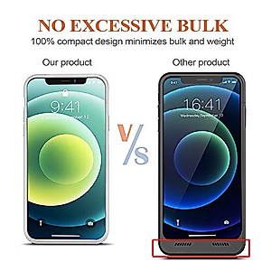 MAXBEAR Battery Case for iPhone 12/12 Pro, Upgraded 7000mAh Slim Portable Protective Charging case Compatible with iPhone 12/12 Pro (6.1 inch) Rechargeable Battery Pack Charger Case (Blue)