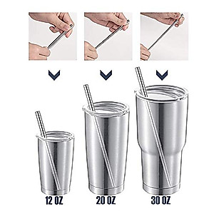 Suck It Select 2 Pack Collapsible Telescopic Reusable Stainless Steel Metal Straws with Silicone Tips and Travel Cases (Black Stripe)