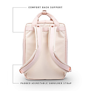 Doughnut Macaroon Nature Pale Series 16L Travel School Ladies College Girls Lightweight Commuter Casual Daypacks Bag Backpack (Soft Sunrise x Hazy)
