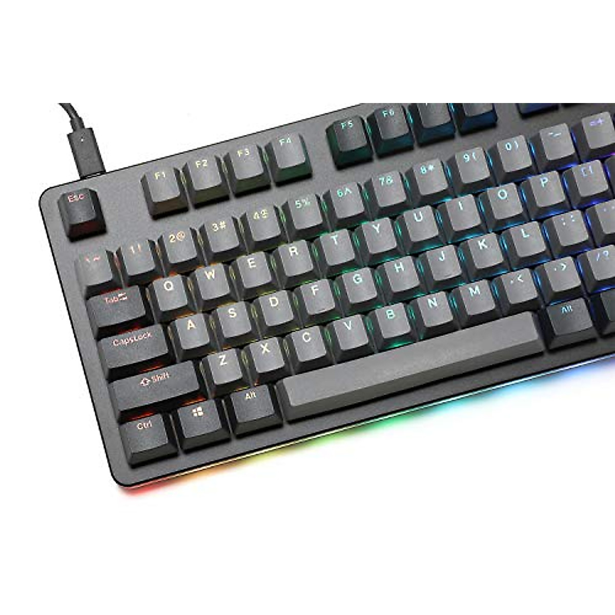 DROP CTRL Mechanical Keyboard — Tenkeyless TKL (87 Key) Gaming Keyboard, Hot-Swap Switches, Programmable Macros, RGB LED Backlighting, USB-C, Doubleshot PBT, Aluminum Frame (Cherry MX Brown, Black)