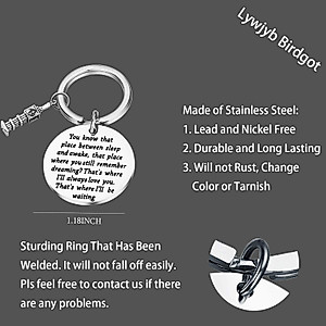 Lywjyb Birdgot Movie Inspired Gift Book Gift Always Love You Gift I'll Be Waiting Keychain (place between sleep and awake ky)
