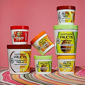 Garnier Fructis Strengthening Treat 1 Minute Hair Mask with Banana Extract, 3.4 Fl Oz (Pack of 1)