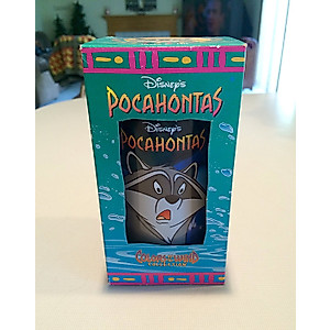 DISNEY'S POCAHONTAS ~ MEEKO & FLIT Drinking Glass Cup Collectable Colors of The Wind Collection