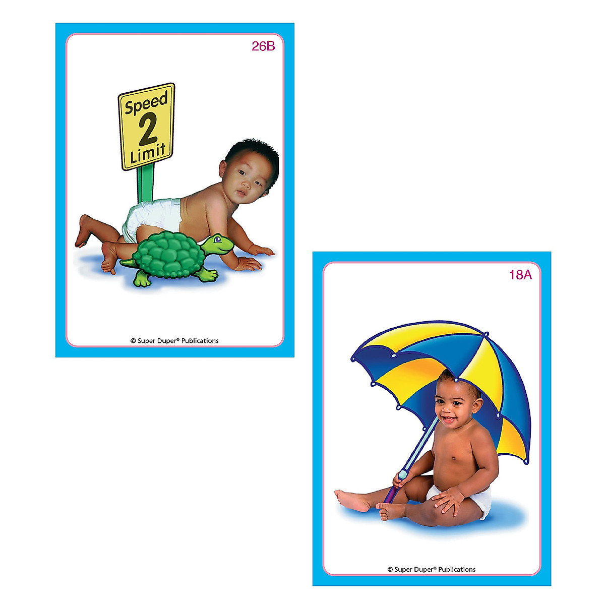 Super Duper Publications | Busy Babies Describing Fun Deck Flash Cards | Educational Learning Resource for Children