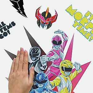 RoomMates RMK4540GM Power Rangers Peel and Stick Giant Wall Decal