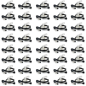 40 Pack Walkie Talkie Earpiece with Mic for BaoFeng Radio Retevis Headset for Baofeng UV-5R BF-888S Arcshell Retevis H-777 RT21 RT22 Kenwood 2 Way Radio by LUITON