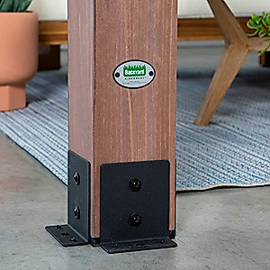 Backyard Discovery Arlington 12x10 All Cedar Gazebo, Walnut, Insulated Steel Roof, Water Resistant, Wind Resistant up to 100 MPH, Withstand 6,391 lbs of Snow