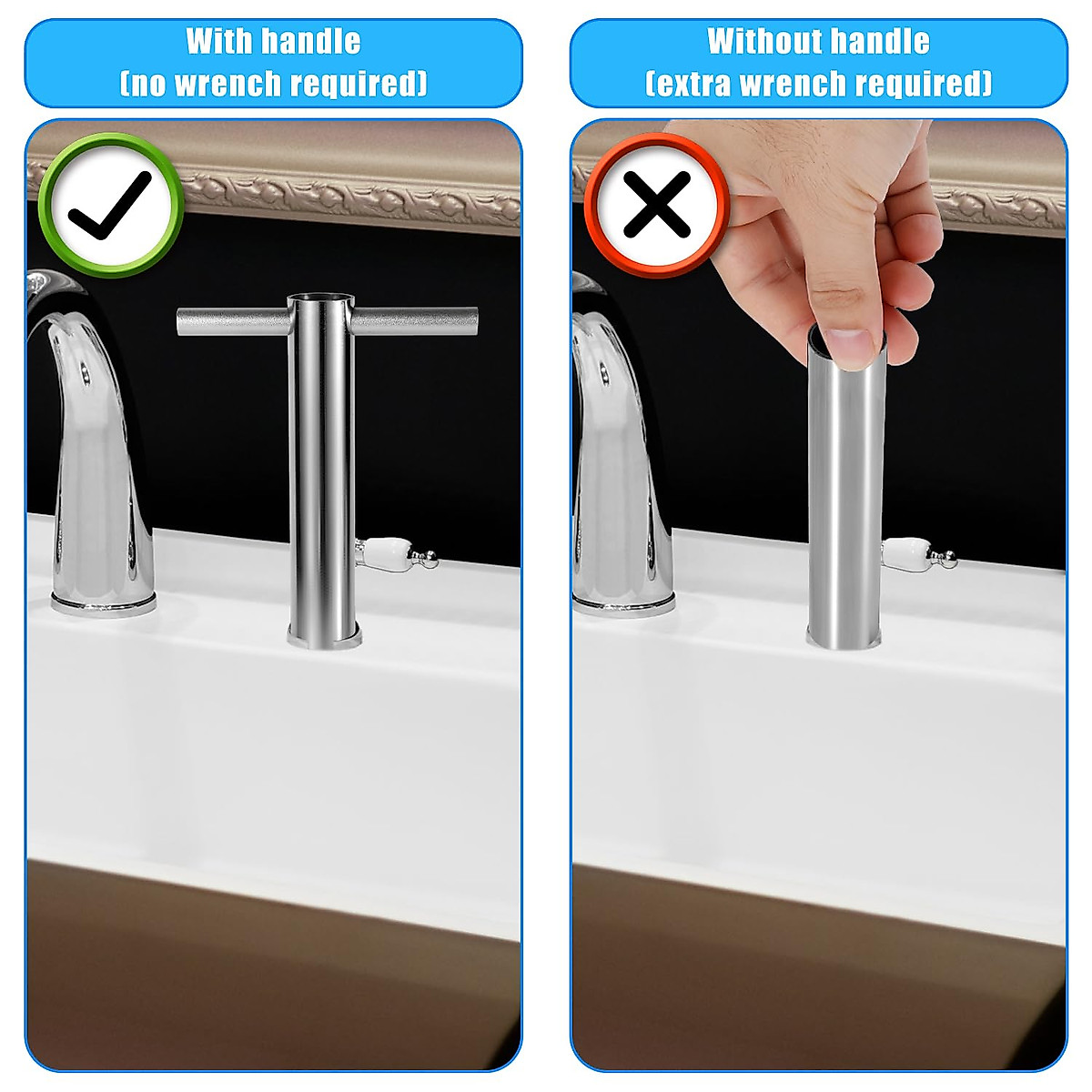 Cartridge Retainer Removal Tool with Handle for Moen 14272/1224/1234/1248, Replacement Cartridge Puller Faucet Cartridge Removal Tool for Bathtub Replacement Part