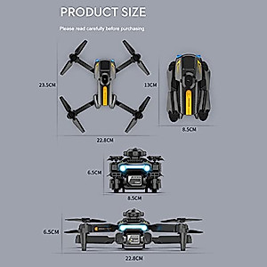GoolRC XT2 Drone with Camera for Adults, 4K HD FPV Mini Drone for Kids with Optical Flow Positioning, RC Qudcopter with Obstacle Avoidance, 3D Flips, Altitude Hold, Headless Mode, 3 Batteries (Blue)