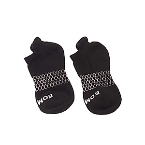 Bombas Women's Originals Black Ankle Socks,Size Large