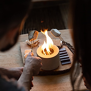 Napoli Tabletop Fire Pit. Indoor Fire Pit and Balcony Decor. 5" Table Top Fire Pit Bowl, Rubbing Alcohol Fueled Concrete Firepit. Mini Fire Pit, Tabletop Fireplace, Smores Maker, Portable Fire Bowls …