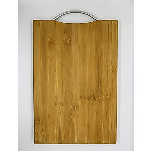 Pop Culture Engraved Cutting Boards - Custom Chopping Block with Metal Handle for Kitchen - Bamboo Wood with Laser-Engraved Design - Wedding, Anniversary - 12"x9"x0.67" (Michael Horror Myers)