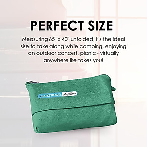 SAGEFINDS Airplane Travel Blanket | Compact Throw Blanket for Camping and Hiking | Converts into a Pillow | Travel Gift | Soft Jersey Knit | Fits in Backpack | Attaches to Luggage | Travel Essential