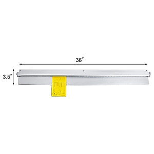 New Star 23923 Anodized Aluminum Slide Check Rack, 36-Inch, Silver