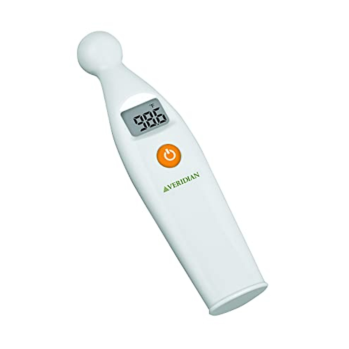 Veridian Healthcare Temple Thermometer | Infrared Measurements | Fast 6-Second Readout | Fever Alert | Backlit Display | Programmable Timer | 1-Year Warranty