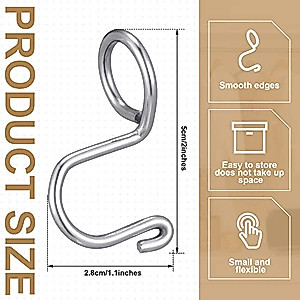 45 Pcs Metal Hanger Hooks Clothes Hanger Connector Hooks for Clothes Space Saving Hanger Extender Stainless Steel Clothes Hanger Organizer Strong Cascading Hangers Hooks for Bedroom Closet Wardrobe