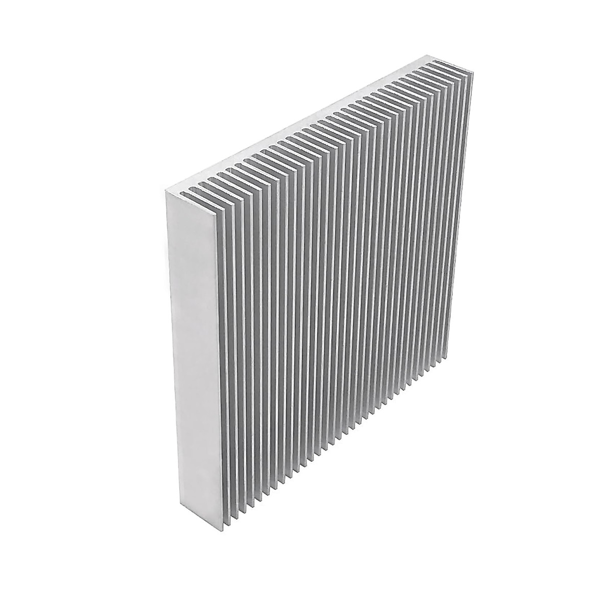 Aluminum Heatsink 3.54x3.54x0.59 inch / 90x90x15 mm Large Heat Sink Radiator Circuit Board Cooling Cooler Fin for Chip VGA RAM LED Electronic Power Amplifier Electronic Heat Dissipation - Sliver