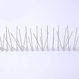 YARDWE 2pcs Bird Spikes Anti- Bird Nails Bird Repellent Metal Bird Deterant Spinners Stainless Steel Pigeon Spikes for Pigeon and Other Small Birds