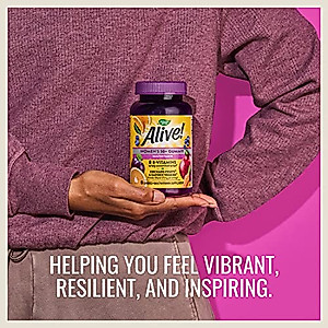 Nature’s Way Alive! Women’s 50+ Gummy Multivitamins, Essential Vitamins & Minerals, Supports Whole Body Wellness*, Vegetarian, Mixed Berry Flavored, 60 Gummies