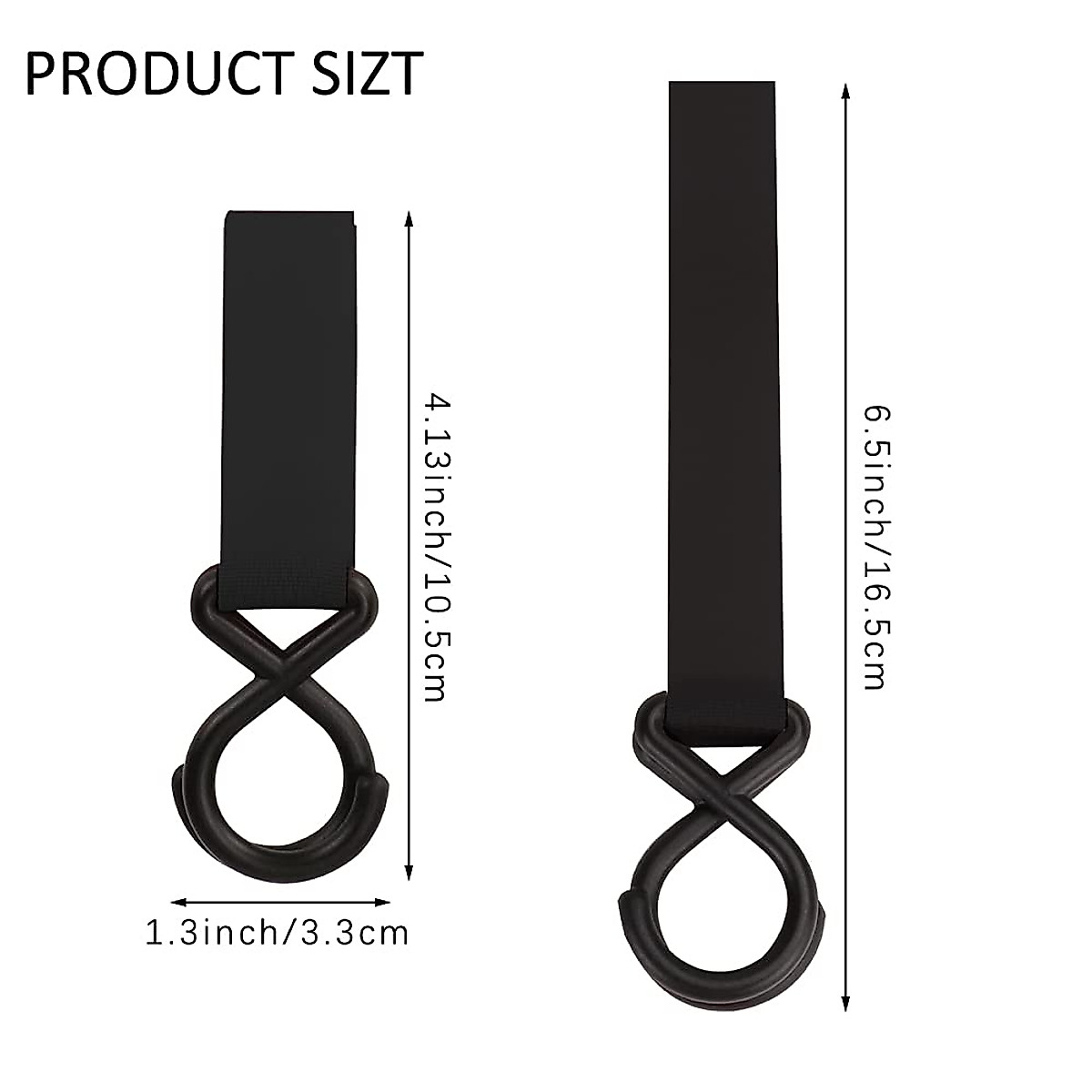 10PCS Stroller Hooks, FULANDL Baby Stroller Accessories Mommy Bag Hooks, Multi Purpose Stroller Organizer for Hanging Diaper Bags, Purse, Shopping Groceries