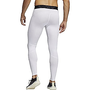 adidas Men's Techfit Long Tights, White, Medium