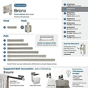Amerock Corp BH36563G10 Bronx Robe Hook, Satin Nickel
