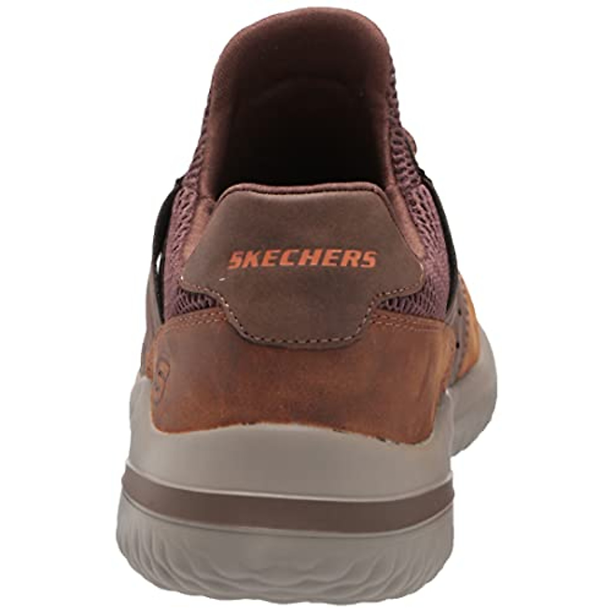 Skechers USA Men's Men's Delson 3.0-Ezra Leather Bungee Lace Slip On Sneaker, CDB, 11 X-Wide