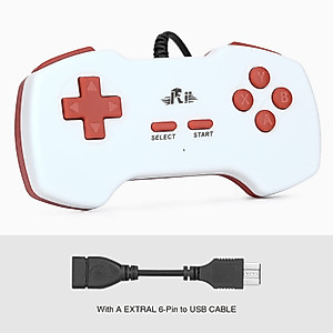 Super Nintendo, NES/SNES Classsic Edition controller, USB Retro Game Controller retro gaming console, gampad joystick for Switch TV/PC/PS Classic/Laptop/Windows7/8/9/XP/2000/vista/CE/Dinput/Xinput