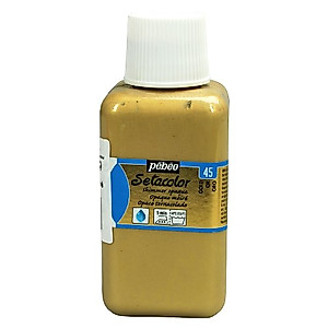 PEBEO Fabric Paint, 8 Fl Oz (Pack of 1), Shimmer Gold