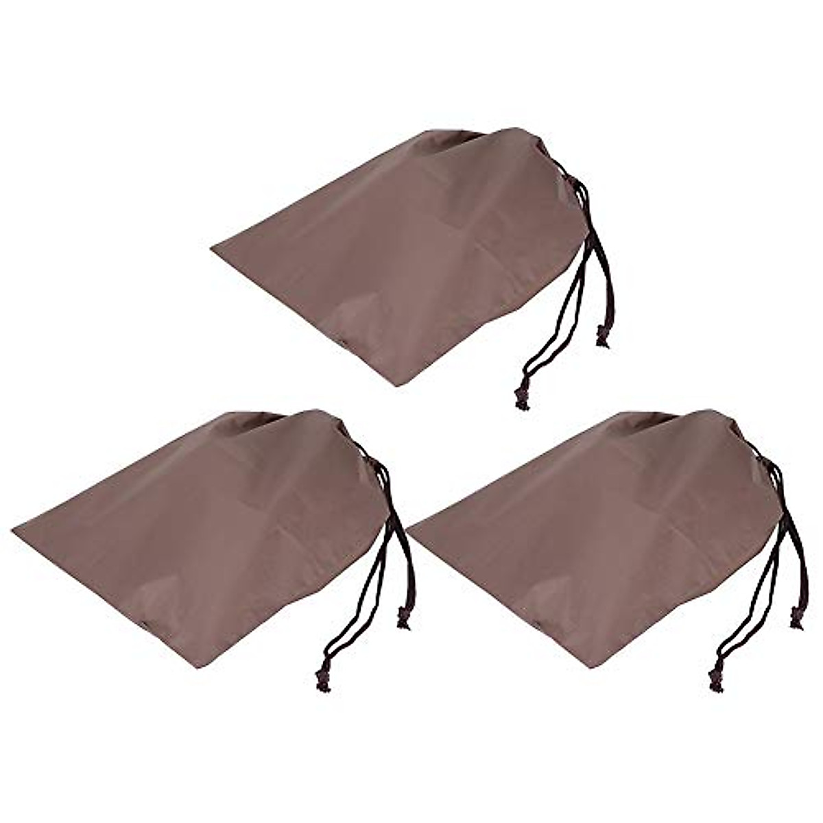 Drawstring Bag,Nylon Drawstring Storage Bags proof Storage Bags for Shoes Clothes Organizer(Coffee)