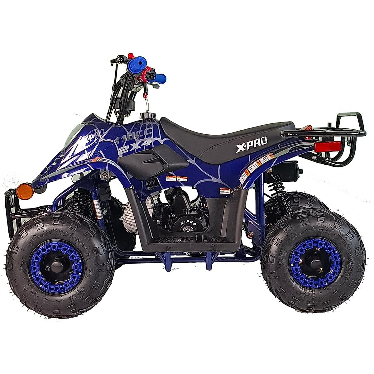 X-PRO 110cc ATV Quad ATVs Quads 110cc 4 Wheeler ATVs ATV 4 Wheelers，Spider Blue