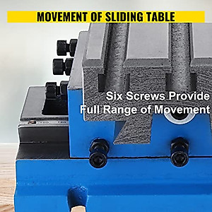 Mophorn Milling Machine Work Table Slide Milling Working Cross Table Machine Compound Slide Milling TablePrecision Milling Cross Worktable (7.3 x 4 Inch)