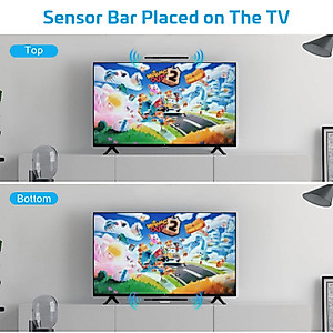 LA NREUCETS 3 in 1 Wii Wired Motion Sensor Bar + AC Power Supply Adapter Cord + Composite Audio Video Cable Compatible with Nintendo Wii (Not for Wii U)