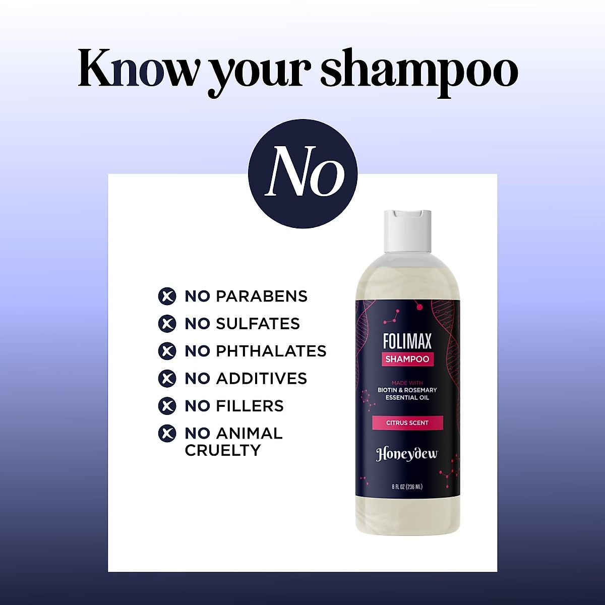 Biotin and Rosemary Shampoo for Thinning Hair - Sulfate Free Biotin Shampoo for Men with Hair Thickening Essential Oils - Deep Cleansing Volumizing Shampoo for Thin Hair with Zinc and Tea Tree Oil