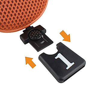 Andux 4pcs/Set Golf 460cc Driver Wood Club Head Covers Long Neck with Interchangeable No. Tags Black/Orange