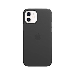 Apple iPhone 12 and iPhone 12 Pro Leather Case with MagSafe - Black