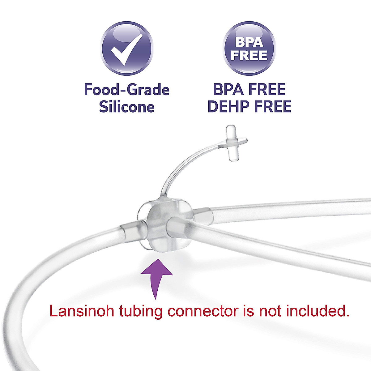 Maymom Tubing Compatible with Lansinoh Breastpump Not Original Lansinoh Pump Parts Replace Lansinoh Tubing. Work with Lansinoh Signature Pro,Lansinoh Smartpump