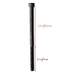Socket Head Cap Screw, 1/4-20 x 4, Alloy Steel, Black Oxide, Hex Socket Coarse Thread, 1/4 inch Hexagonal Allen Bolt, Length: 4 inch, Full Thread (Quantity: 10)